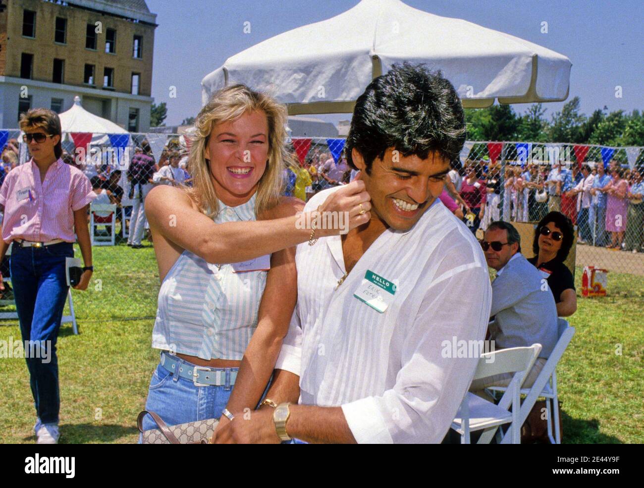 Erik Estrada And Peggy Rowe Credit: Ralph Dominguez/MediaPunch Stock ...