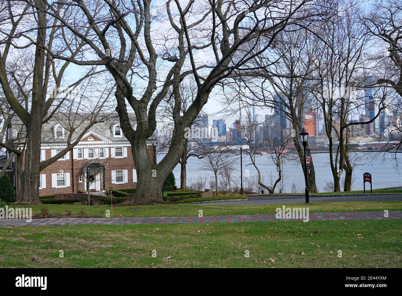 Hoboken, New Jersey, Stevens Institute of Technology on the Hudson ...