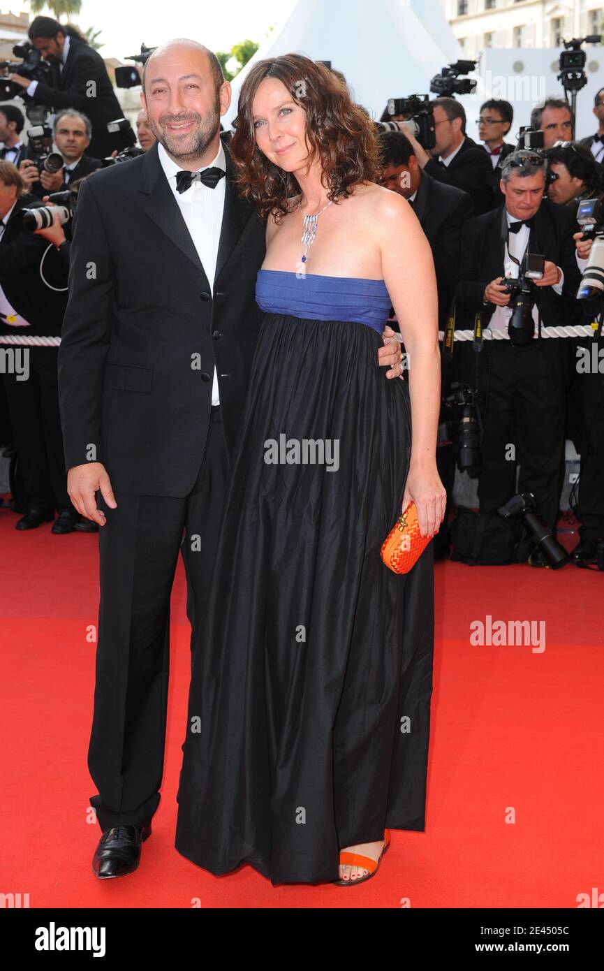 Kad Merad with his wife arriving to the screening of 'Vengeance' during ...