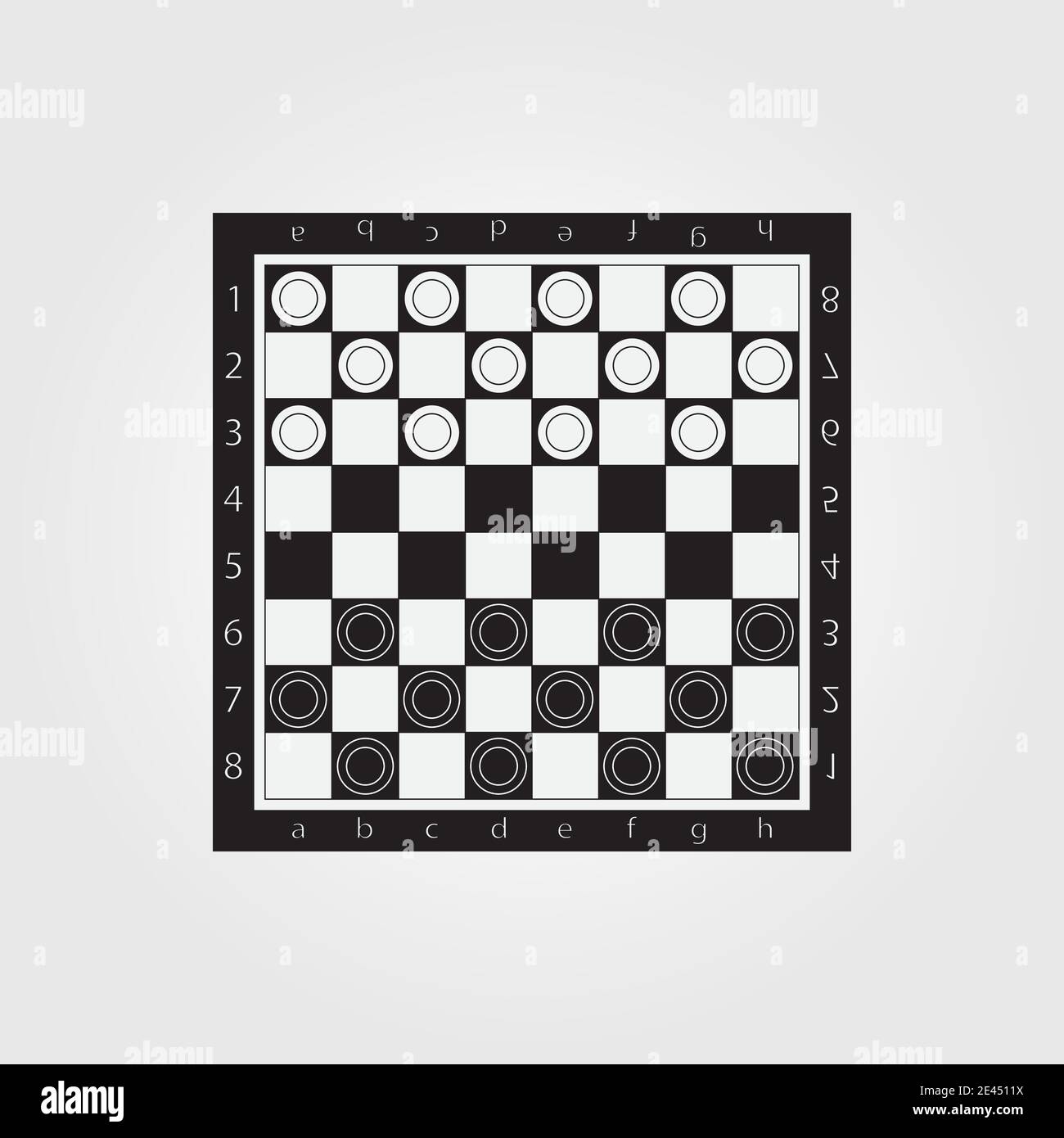 Checkers players Stock Vector Images - Alamy