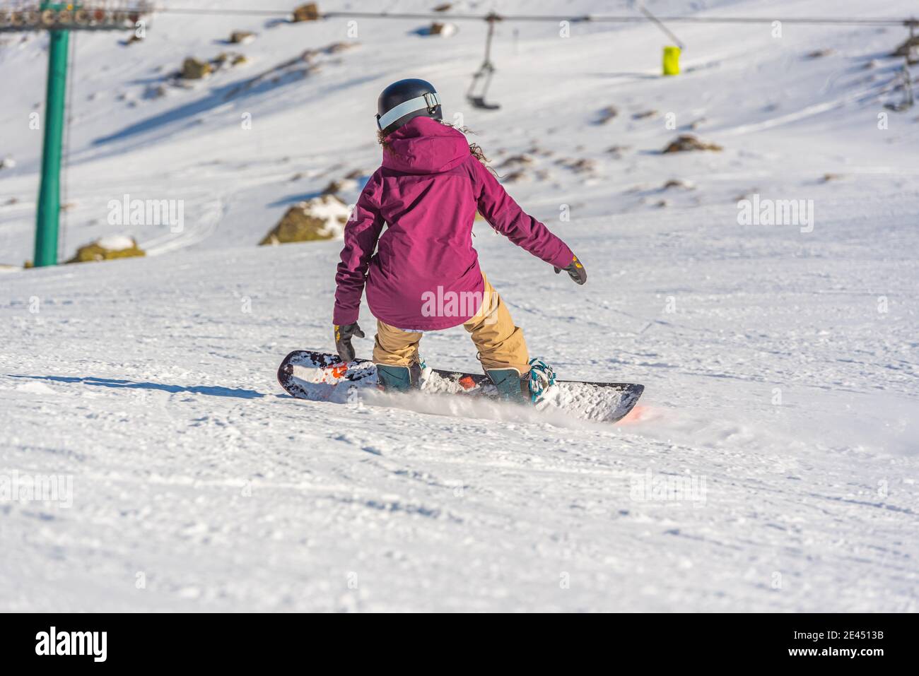 Snowboard ski riders on slope hi-res stock photography and images - Alamy