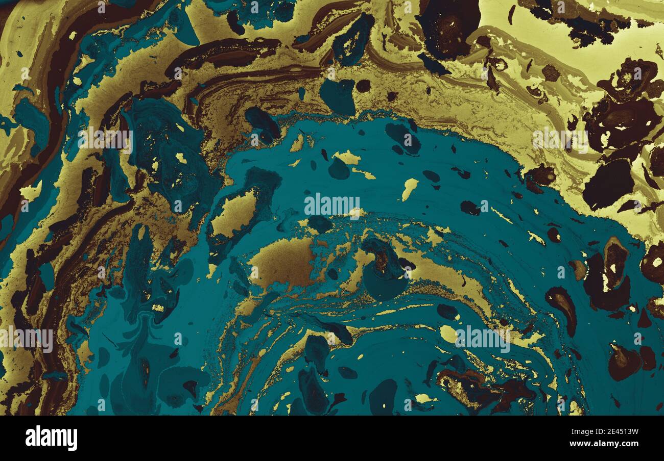 Beautiful mixture of different colors of paint on a canvas Stock Photo ...