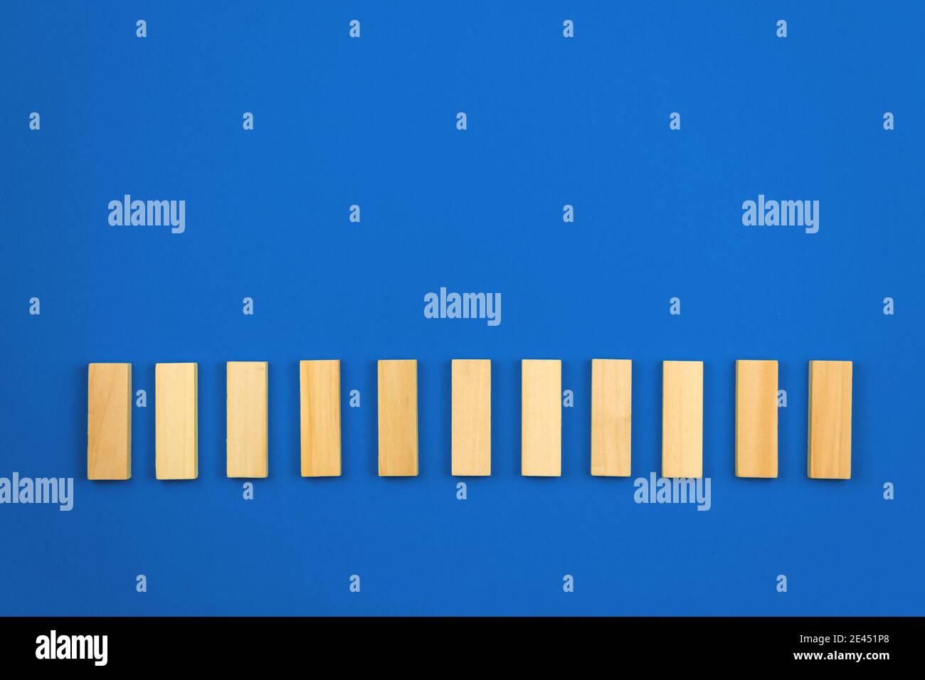 Template for business vision and development concept, blue background ...