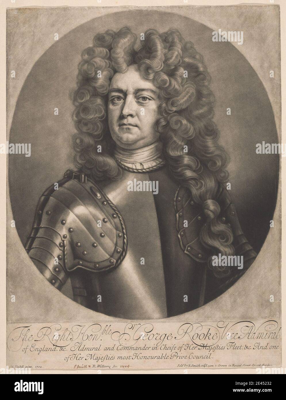 Robert Williams, Active 1680â€“1704, The Right Hon'ble Sr. George Rooke ...