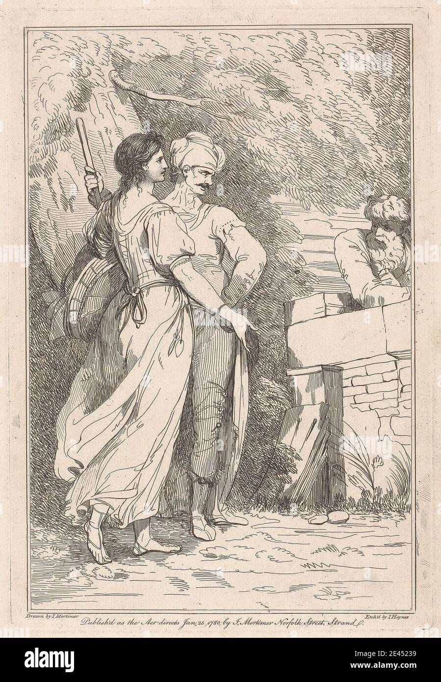 Joseph Haynes, 1760â€“1829, British, Banditti and Woman (no.8 of 10 ...