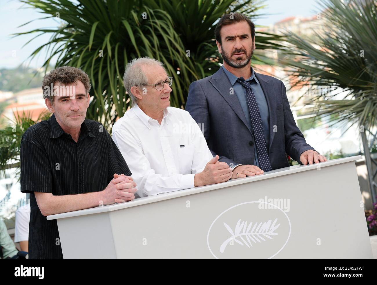 "Ken Loach, Steve Evets and Eric Cantona pose during the photo call of ...