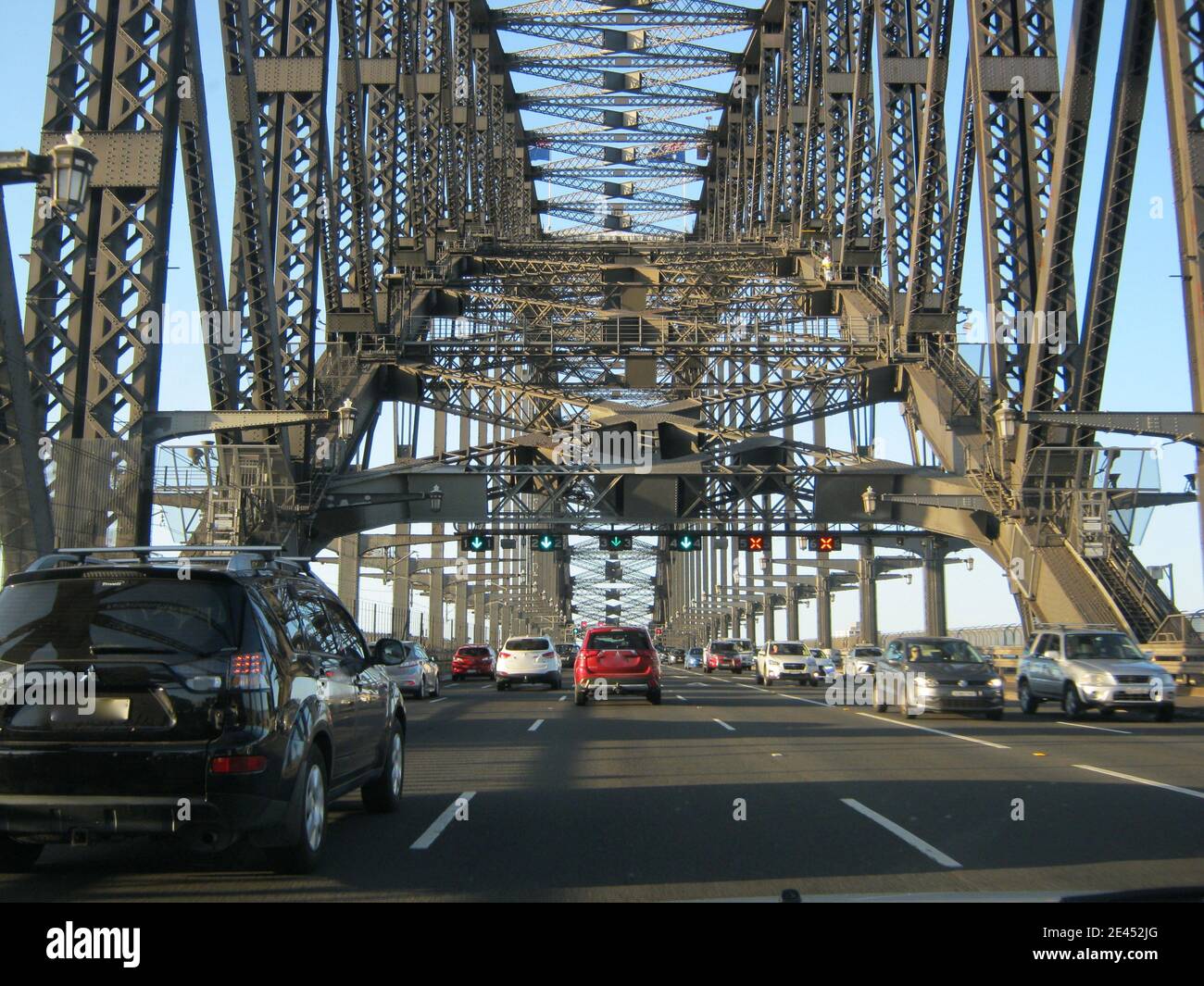 Sydney Harbour bridge from the drivers perspective Stock Photo - Alamy