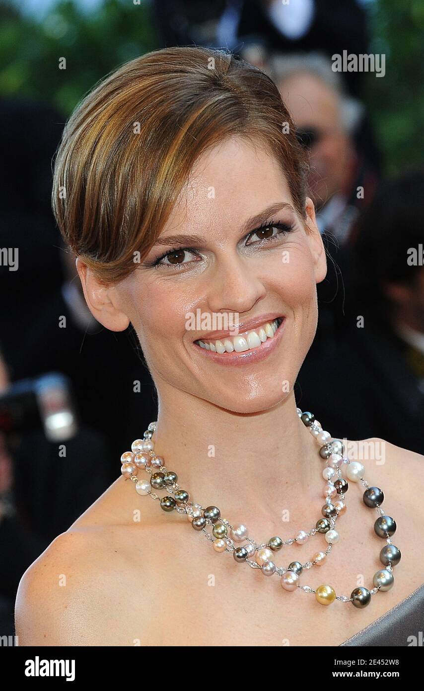 Hilary Swank arriving to the screening of 'Looking for Eric' during the ...