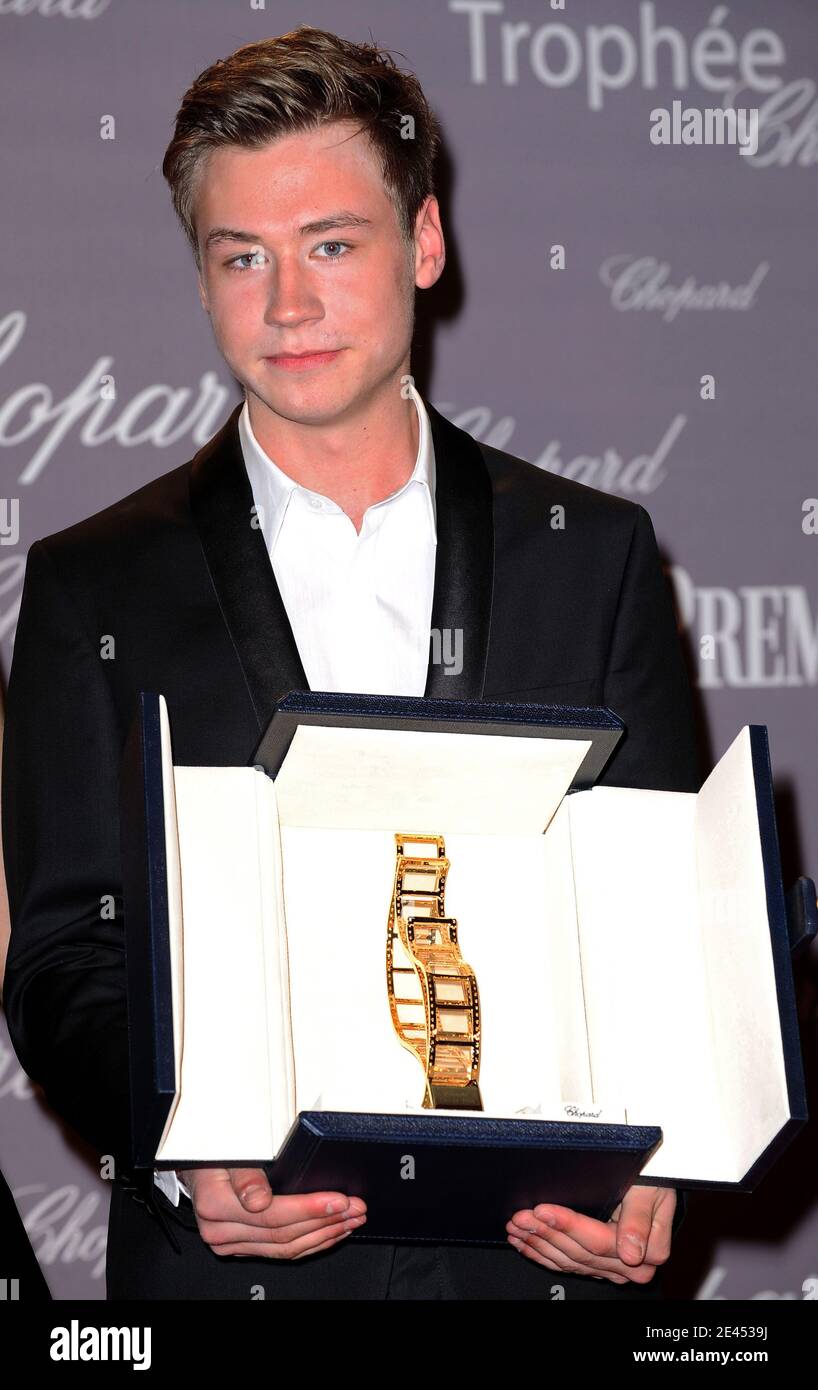 Actor David Kross poses during the Trophee Chopard ceremony held at the ...