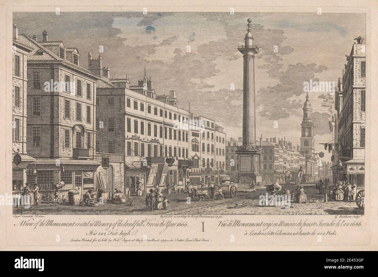 Memorial to the great fire of london in 1666 hi-res stock photography ...