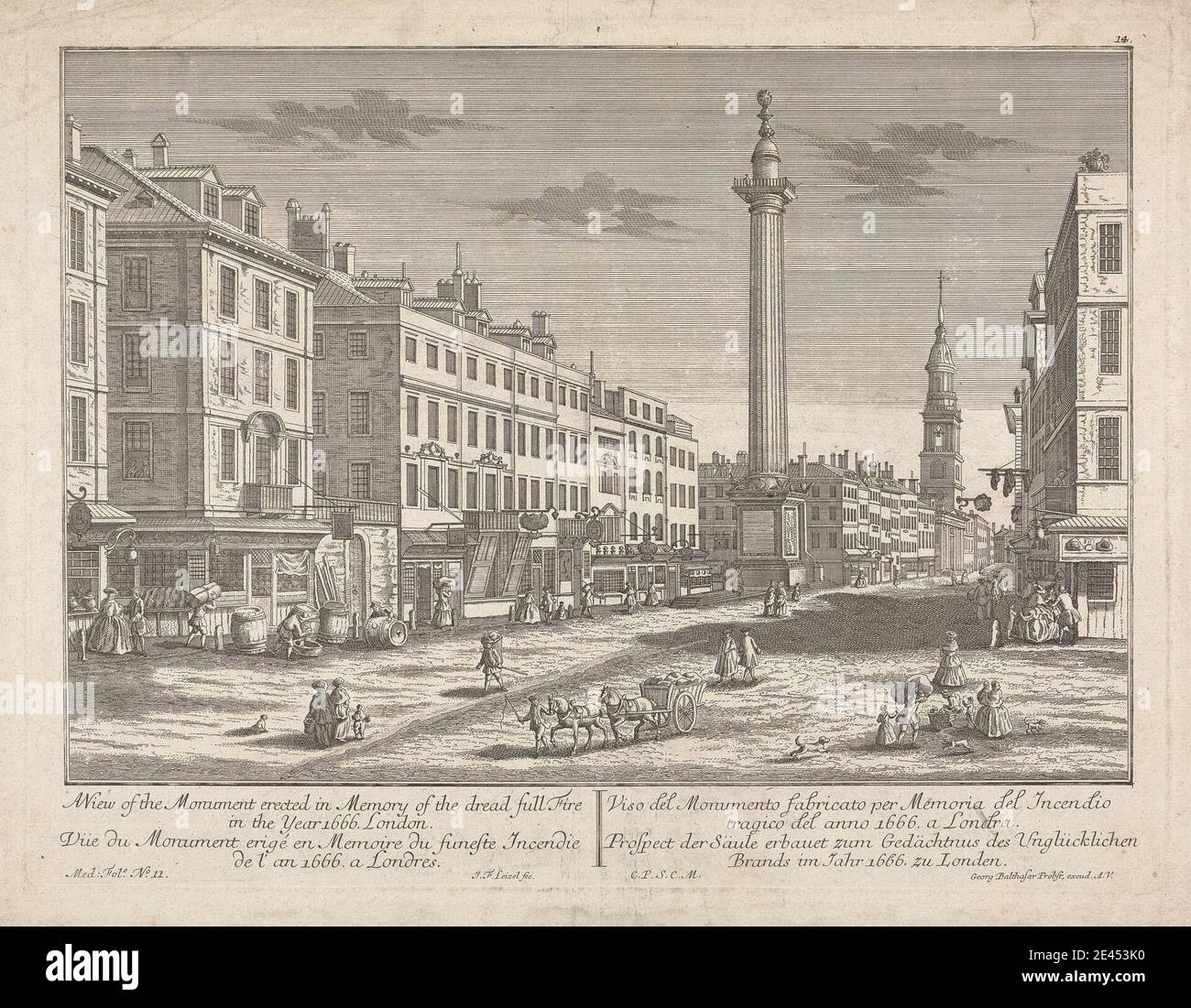 Memorial to the great fire of london in 1666 hi-res stock photography ...