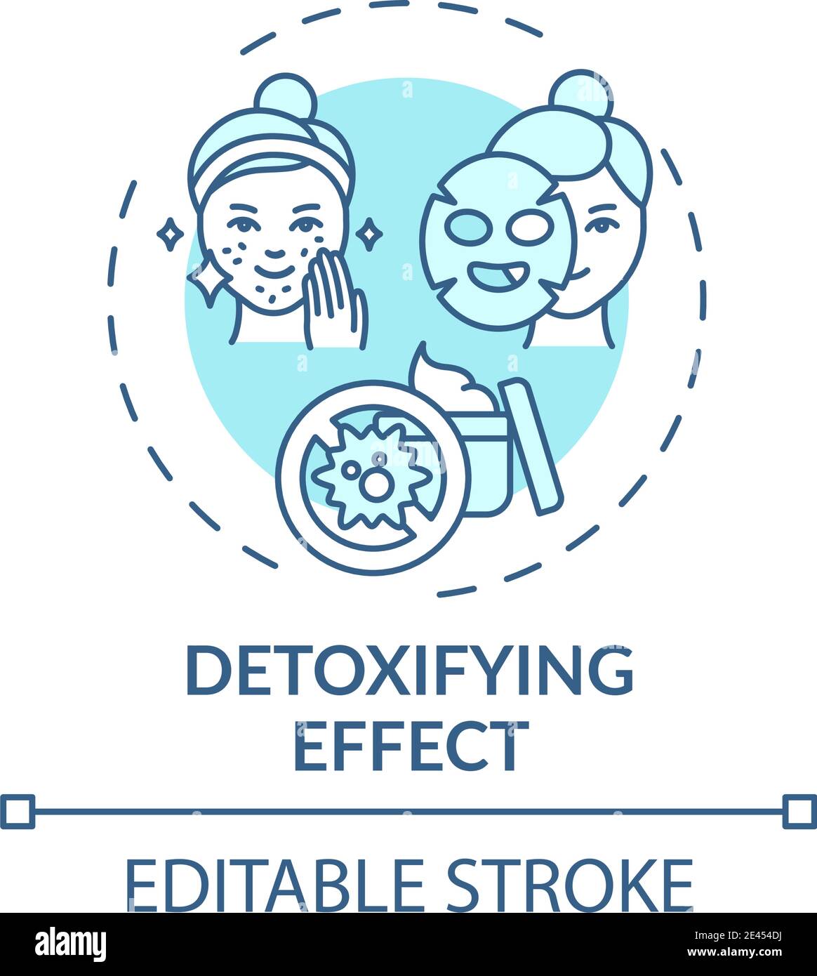 Detoxifying effect concept icon Stock Vector Image & Art - Alamy