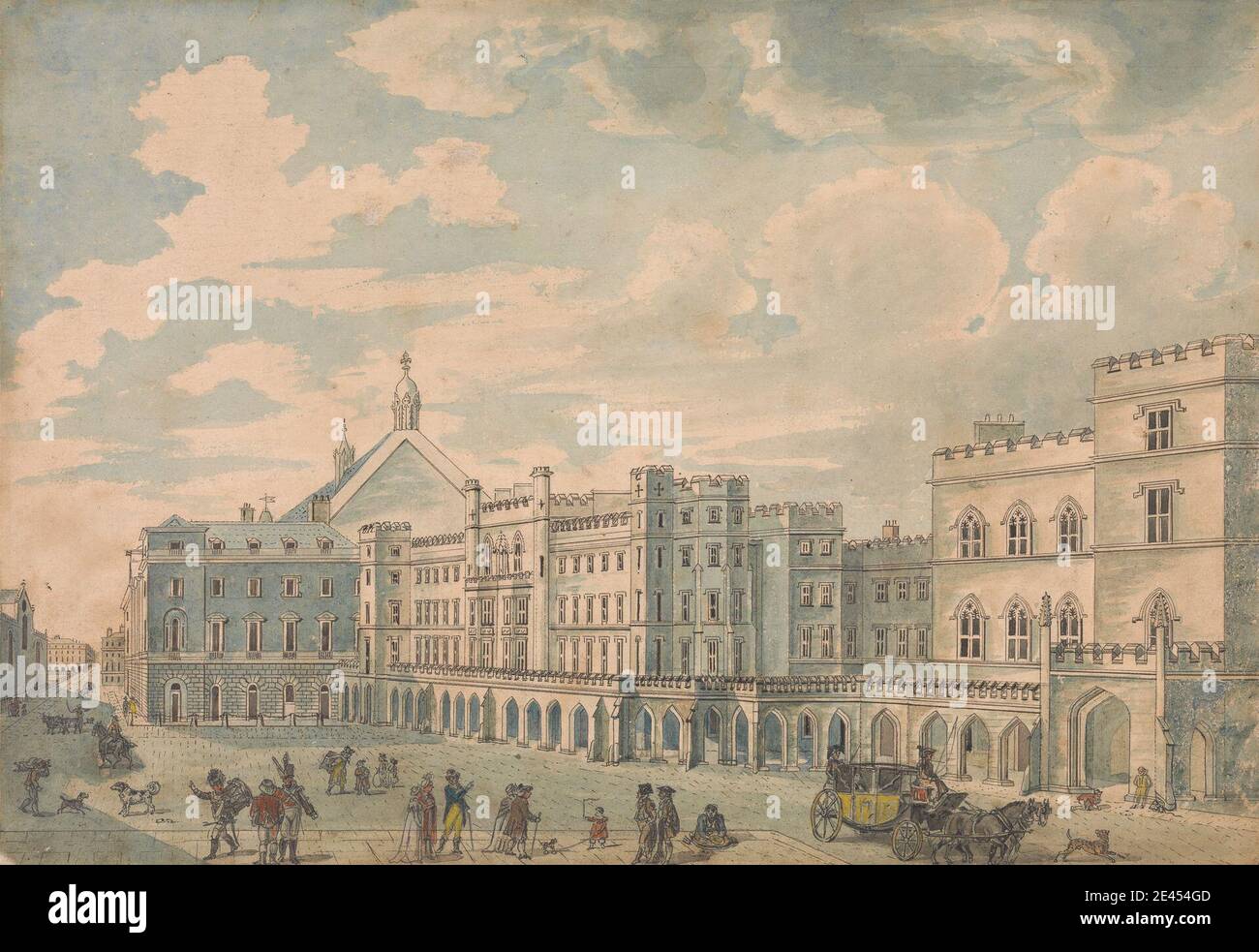 Isaac Cruikshank, 1756â€“1810, British, View of the Houses of Lords and ...