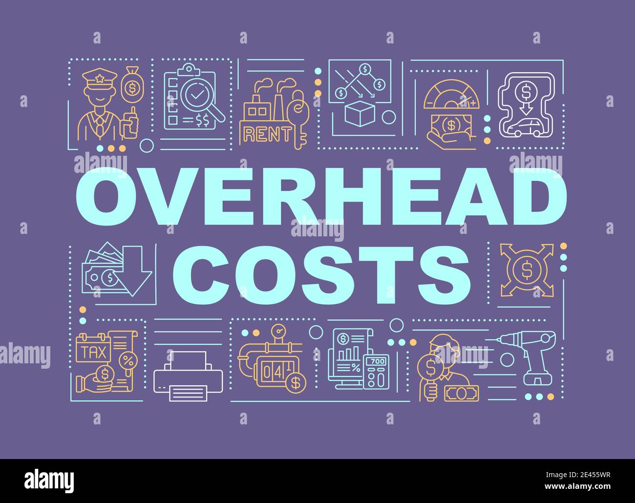 Overhead costs concept Stock Vector Images - Alamy