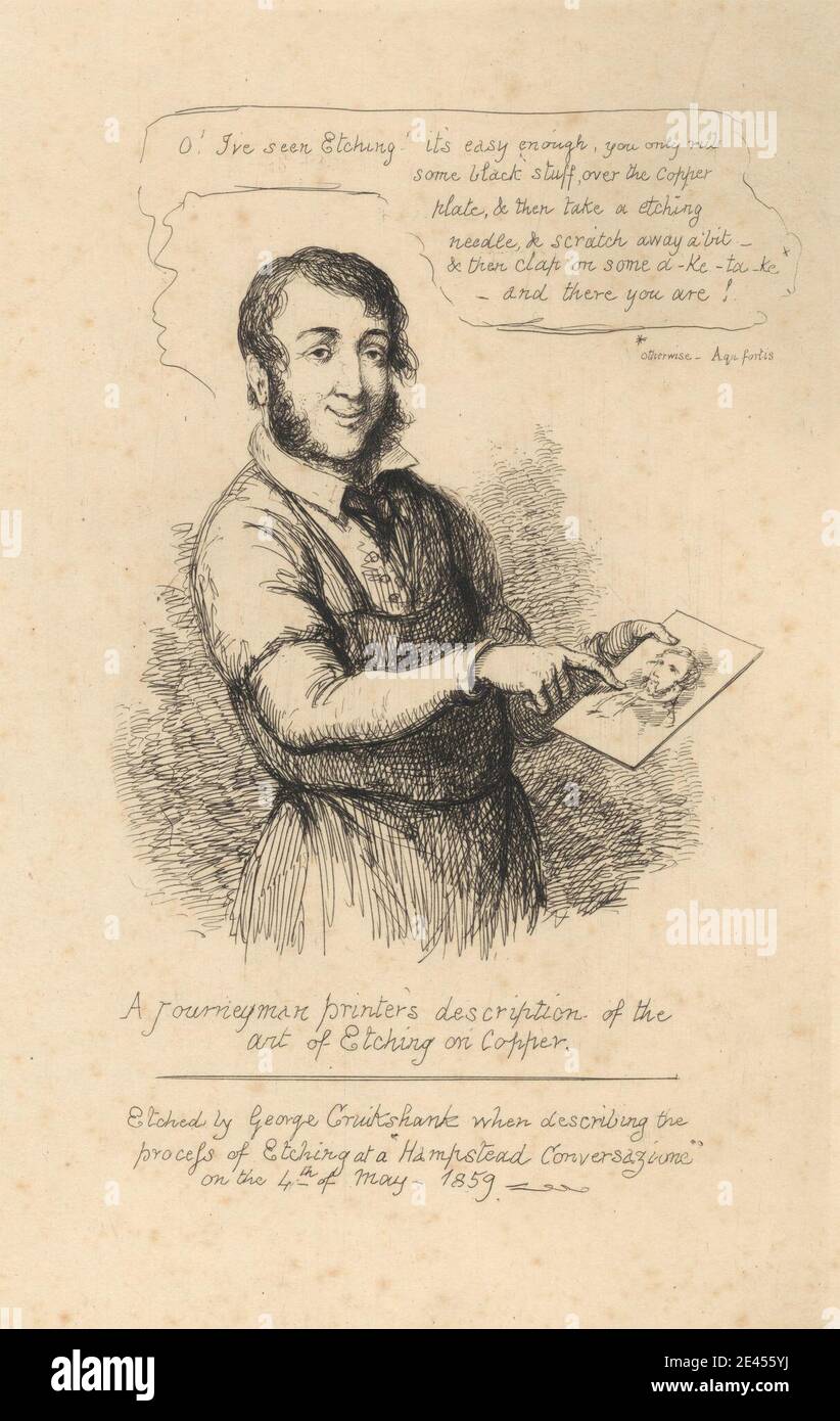 Print made by George Cruikshank, 1792â€“1878, British, A Journeyman ...