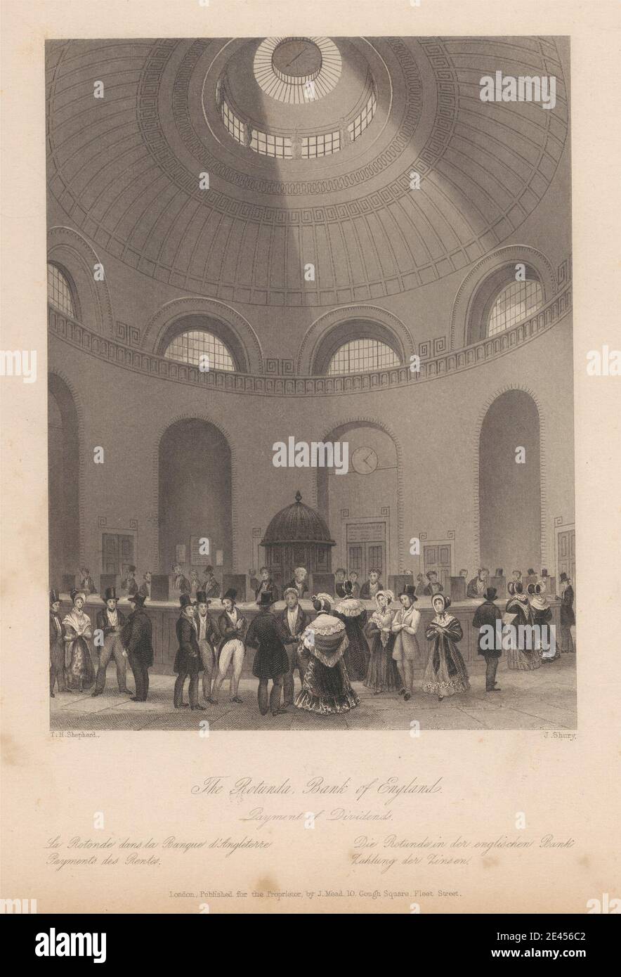 Print made by John S. Shury, active 1818â€“1848, The Rotunda, Bank of ...