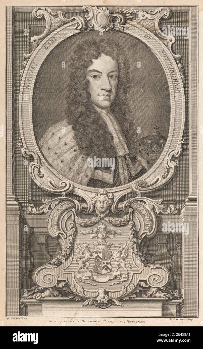 Print made by Jacobus Houbraken, 1698â€“1780, Dutch, Daniel Earl of ...
