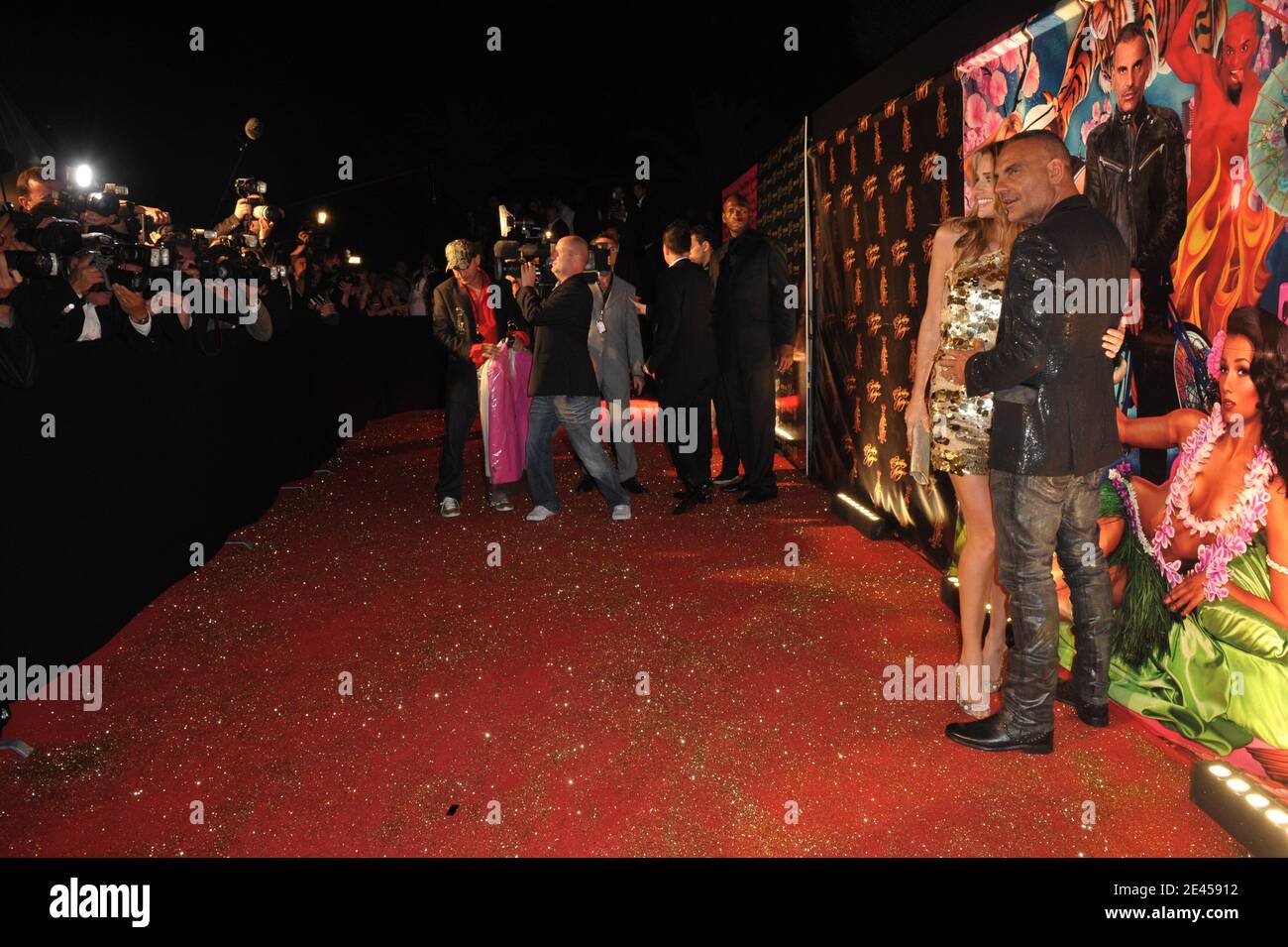 EXCLUSIVE - Christian and Ira Audigier arriving at the Christian ...