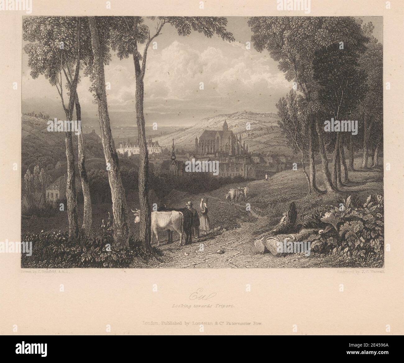 Print made by J. C. Varrall, active 1815â€“1827, Eul, Looking towards ...