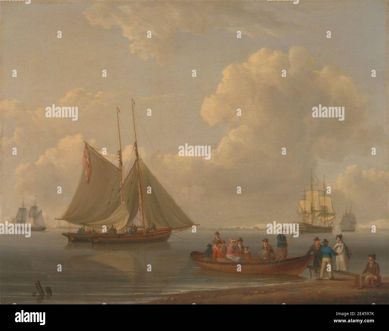 William Anderson, 1757â€“1837, British, A Wherry Taking Passengers out ...