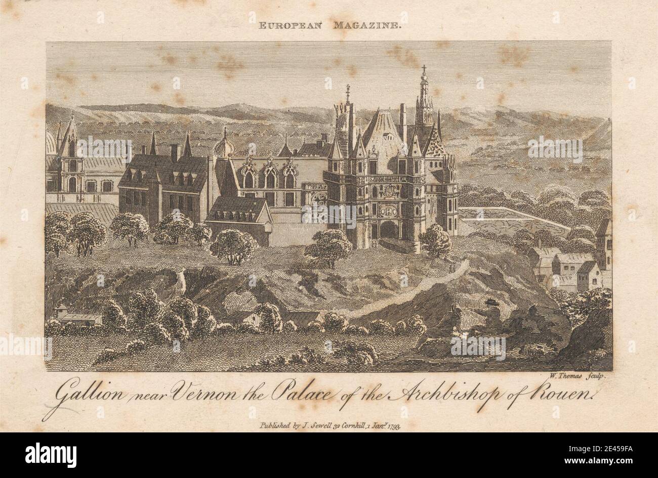 Print made by William Thomas, active 1783â€“ died 1800, Gallion near ...