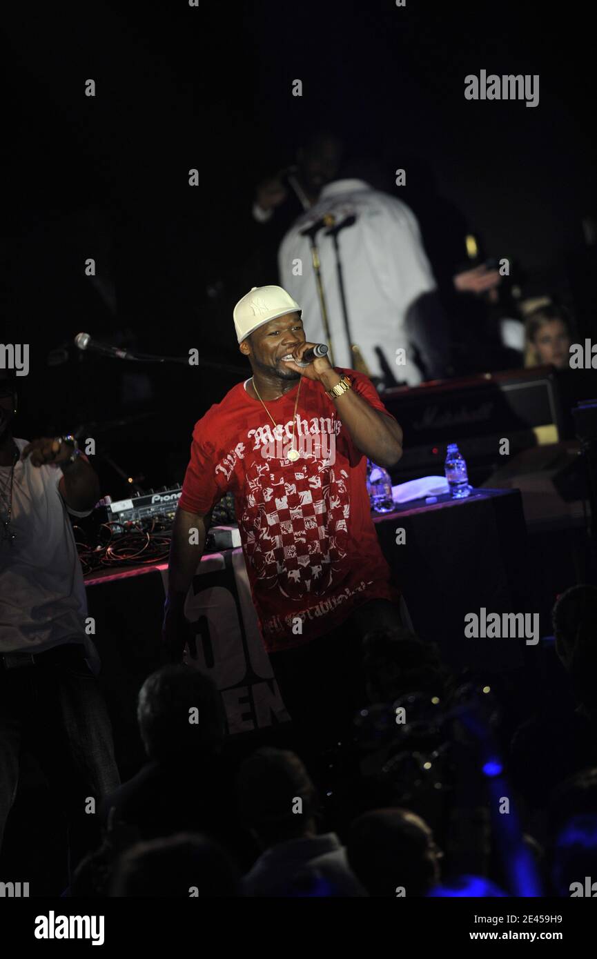 50 cent performs Live during the Christian Audigier' birthday party ...