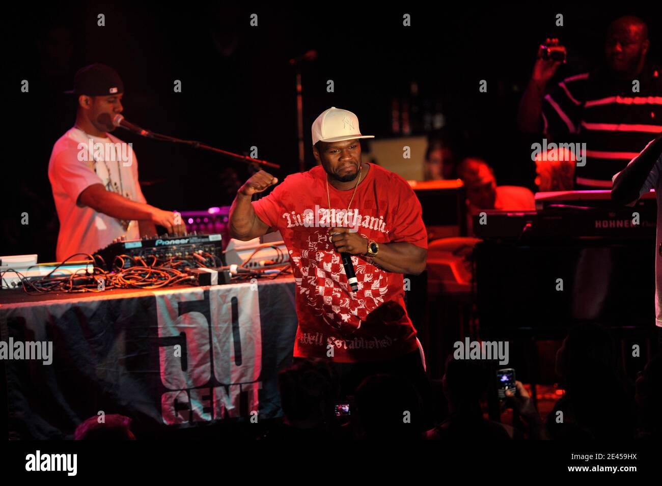 50 cent performs Live during the Christian Audigier' birthday party ...
