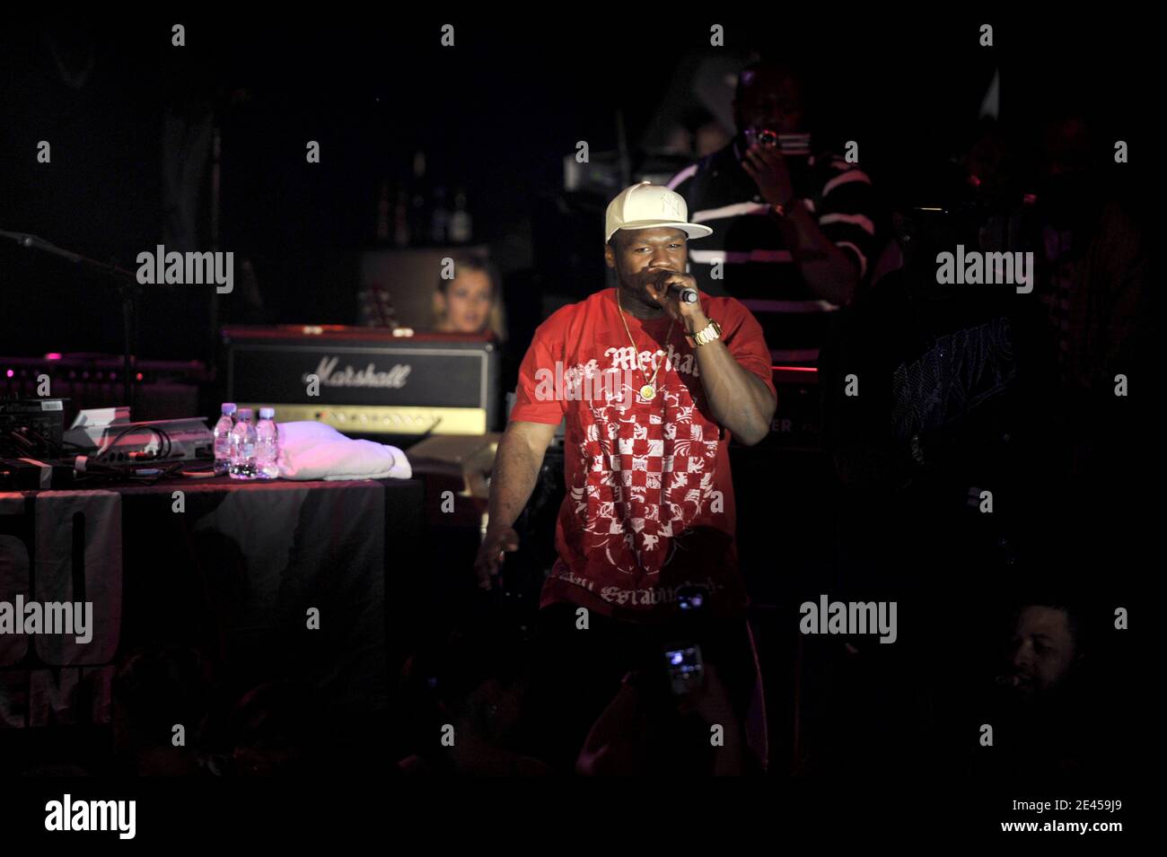 50 cent performs Live during the Christian Audigier' birthday party ...