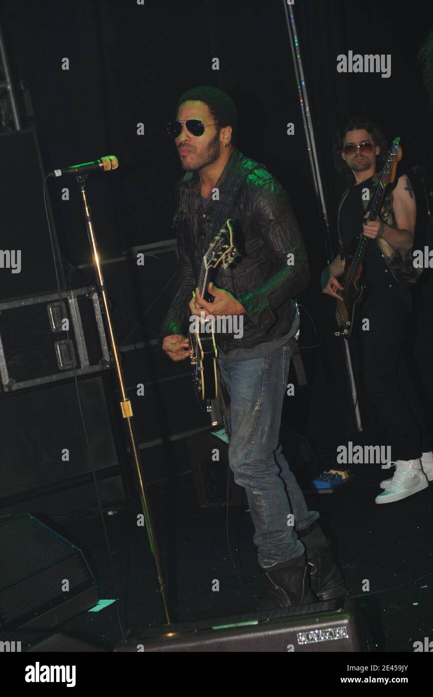 Lenny Kravitz performs Live during the Christian Audigier' birthday ...