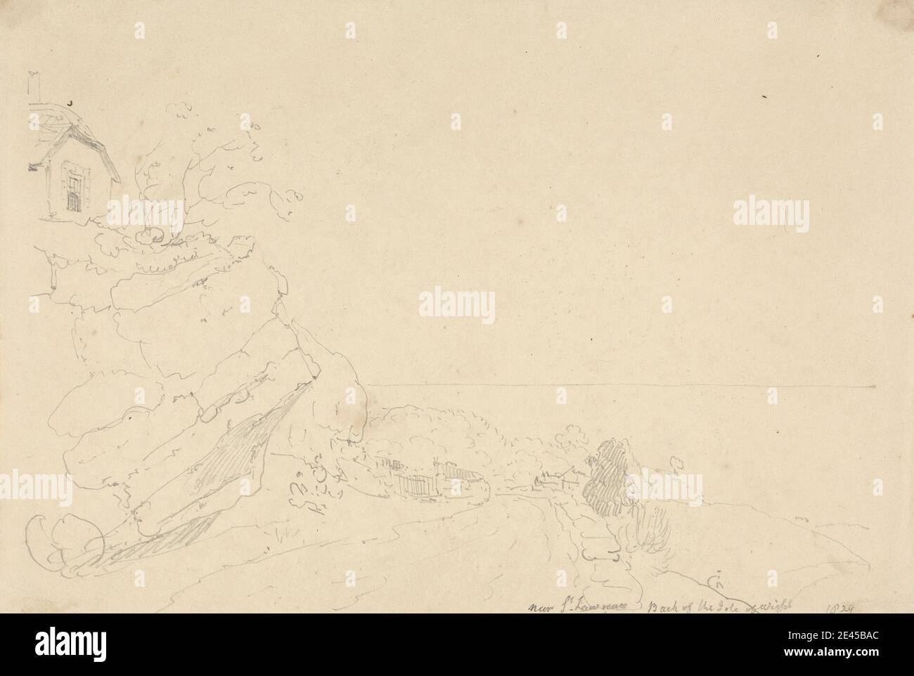 Capt. Thomas Hastings, 1778â€“1854, British, Near Saint Lawrence, Isle of Wight, 1826. Graphite ...