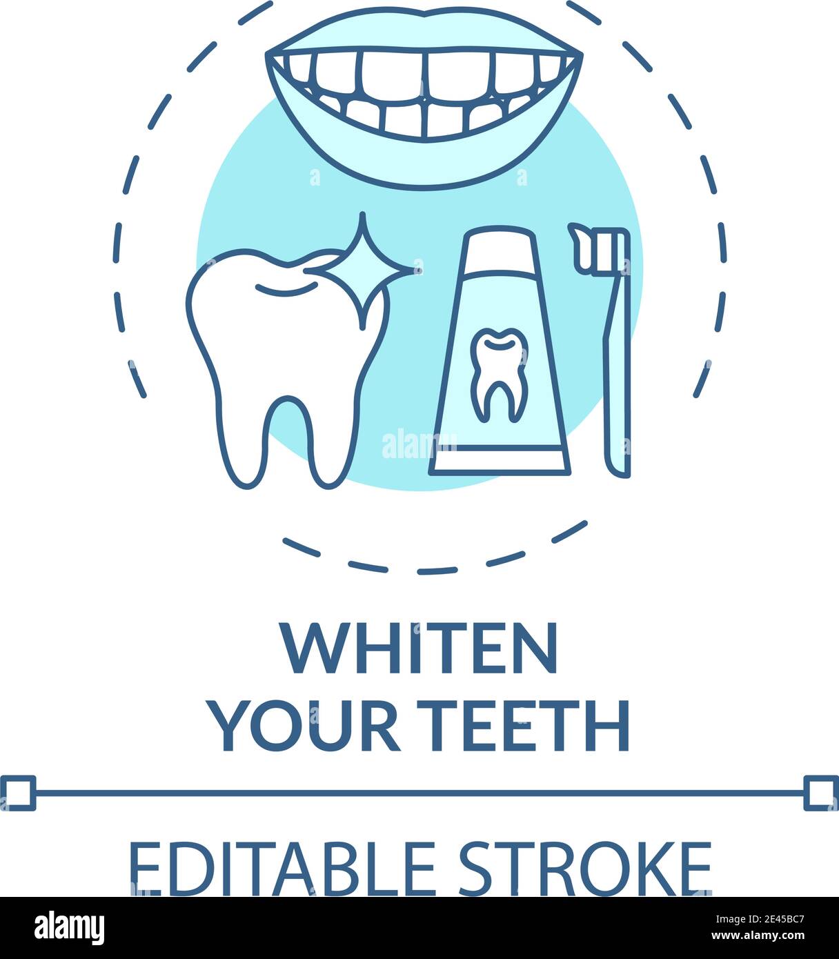 Whitening teeth concept icon Stock Vector Image & Art - Alamy