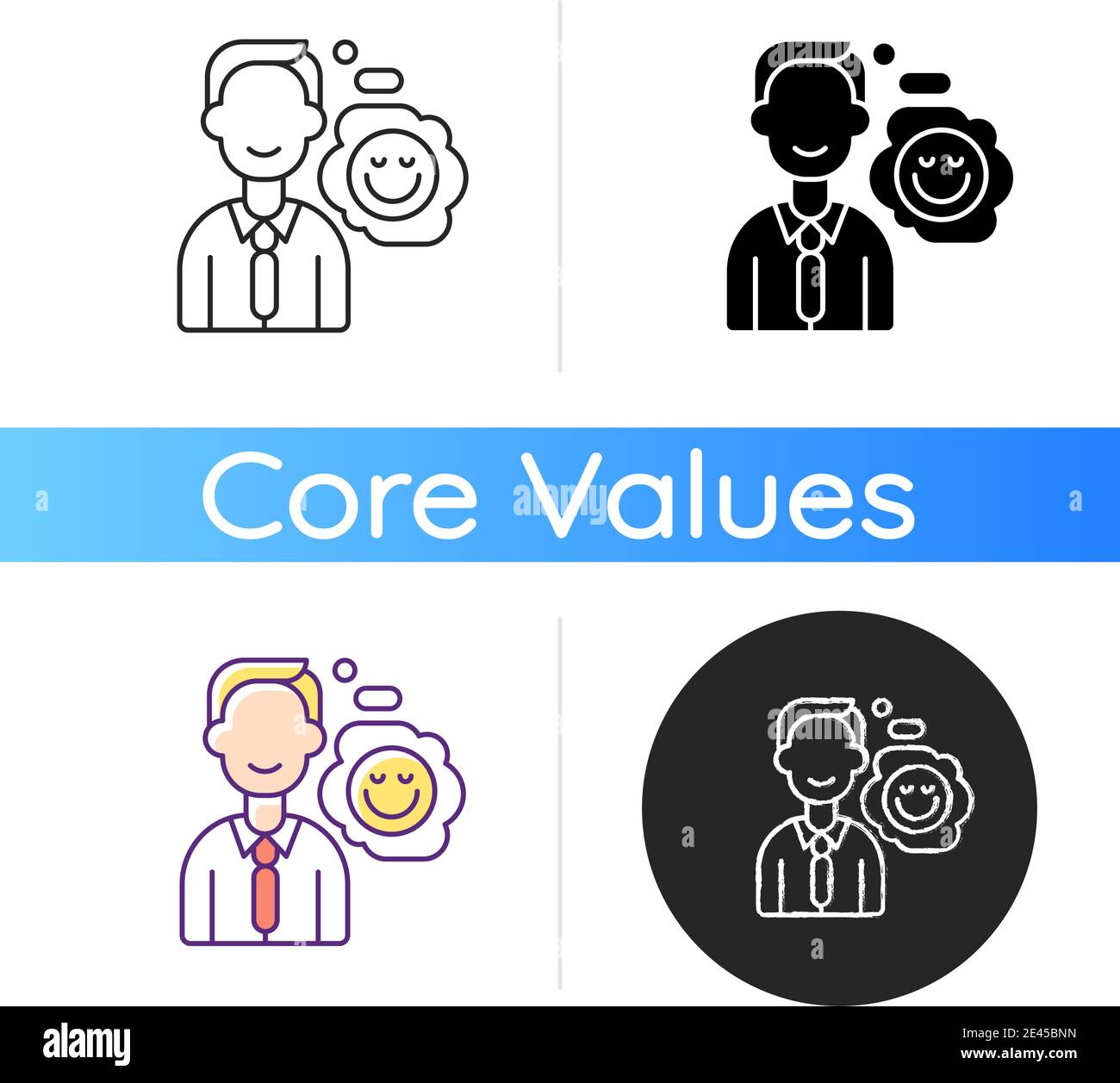 Positive attitude icon Stock Vector Image & Art - Alamy