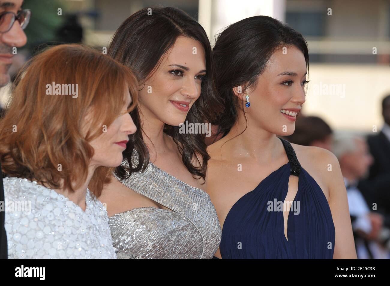 Isabelle Huppert, Asia Argento and Shu Qi arriving for the screening of ...