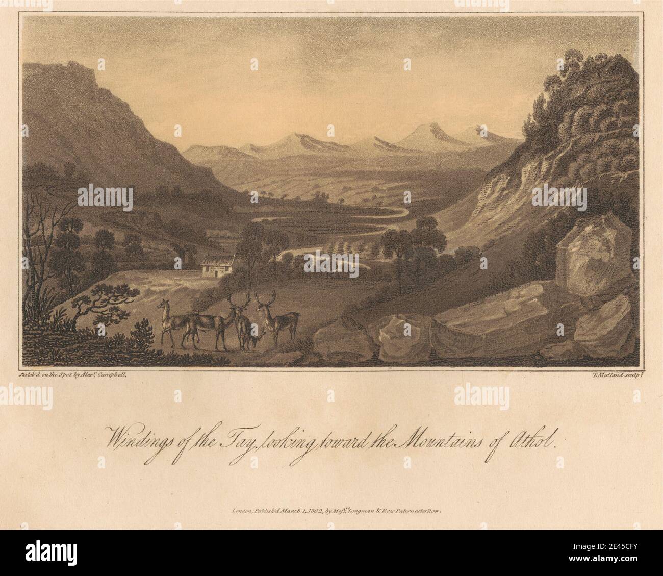 Print made by Thomas Medland, 1755â€“1823, British, Windings of the Tay ...