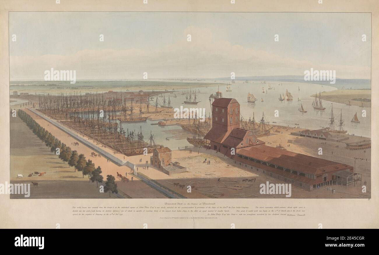 William Daniell, 1769â€“1837, British, London Docks: 6 Views: East ...