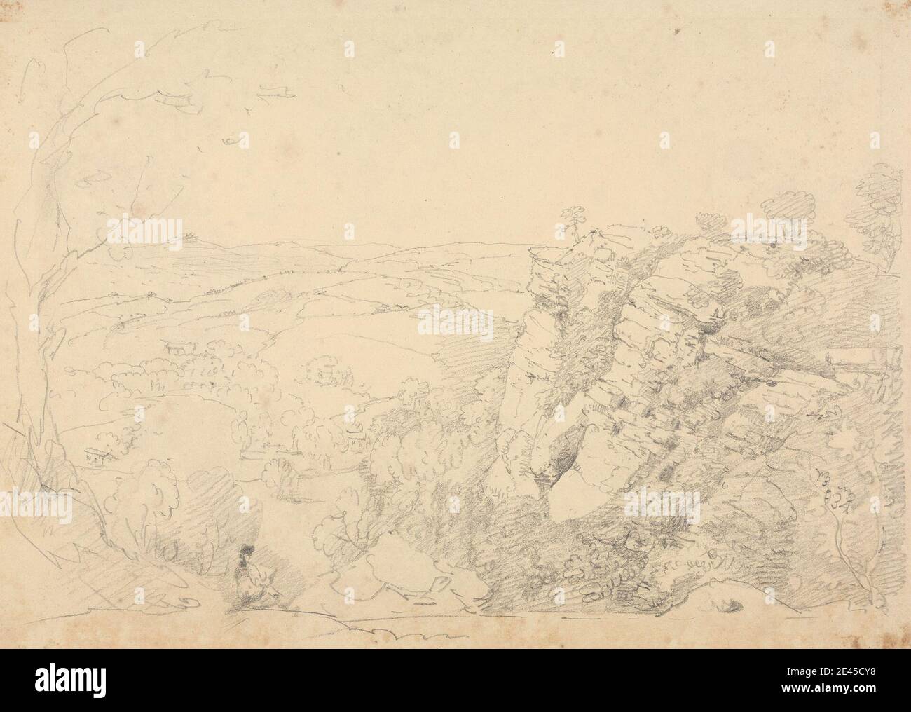 Capt. Thomas Hastings, 1778â€“1854, British, Sketch of Chudleigh Rocks ...