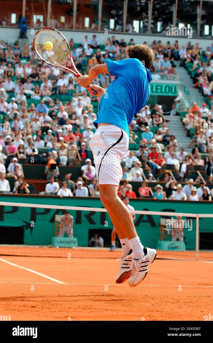 Gilles simon french open 2009 at roland garros stadium paris hi-res ...