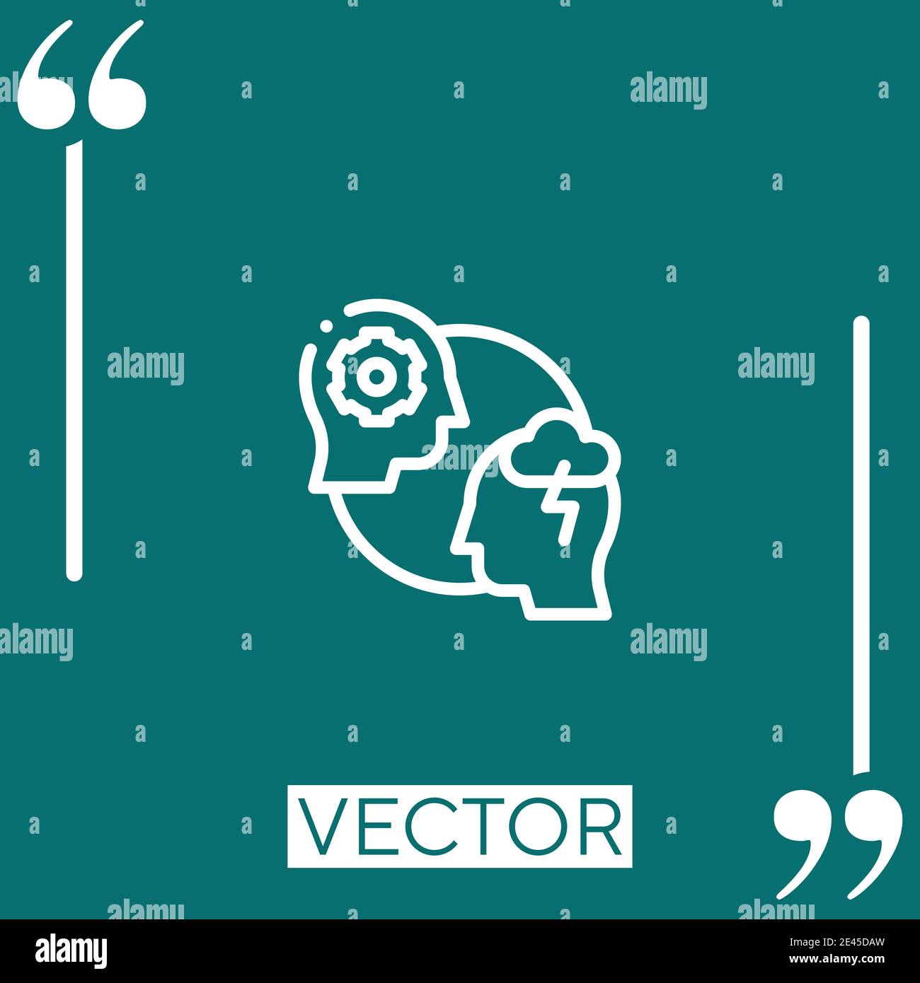 interpersonal vector icon Linear icon. Editable stroked line Stock Vector Image & Art - Alamy