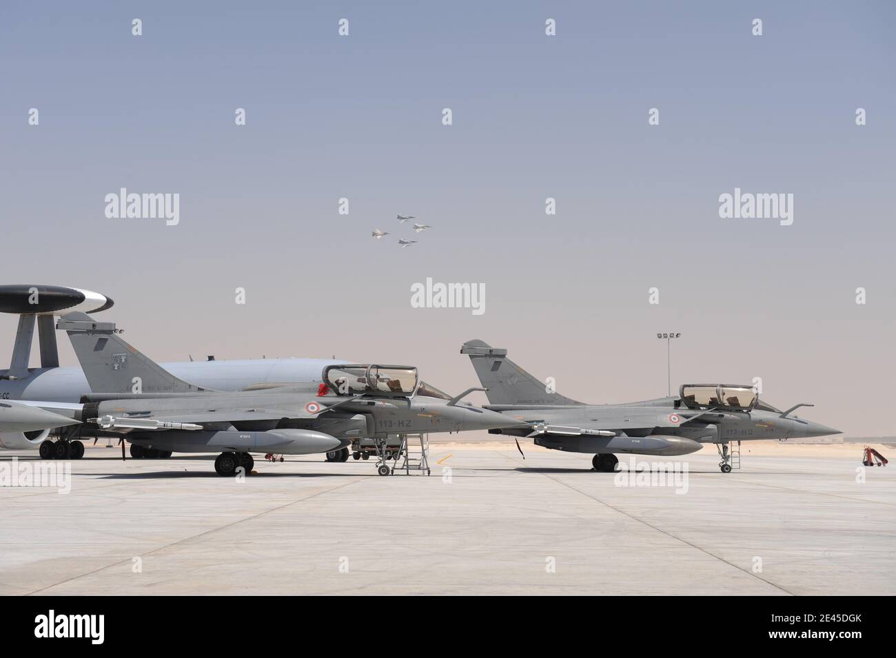 Atmosphere at 'Al Dhafra' United Arab Emirates air force base, on May ...