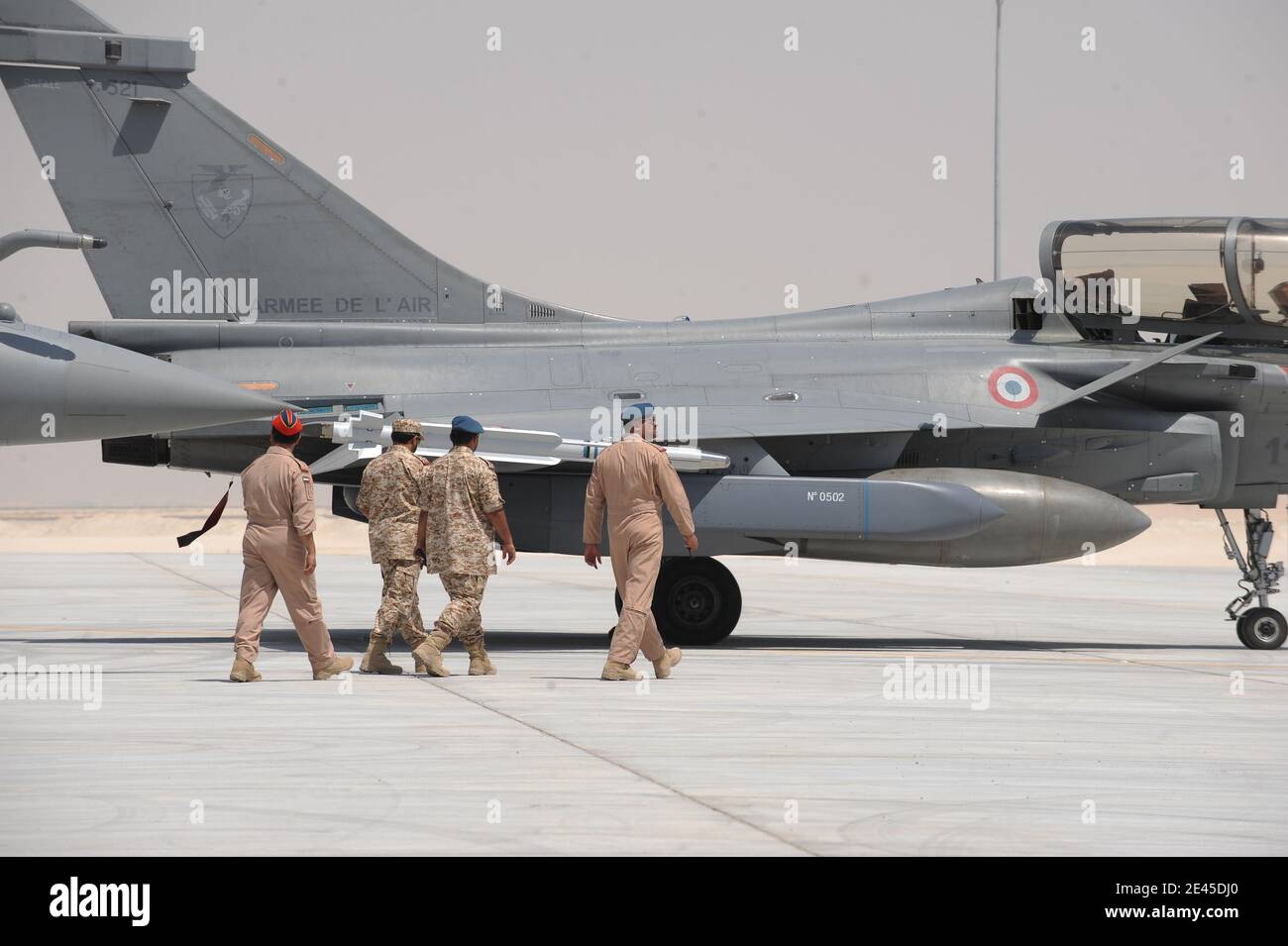 Atmosphere at 'Al Dhafra' United Arab Emirates air force base, on May ...