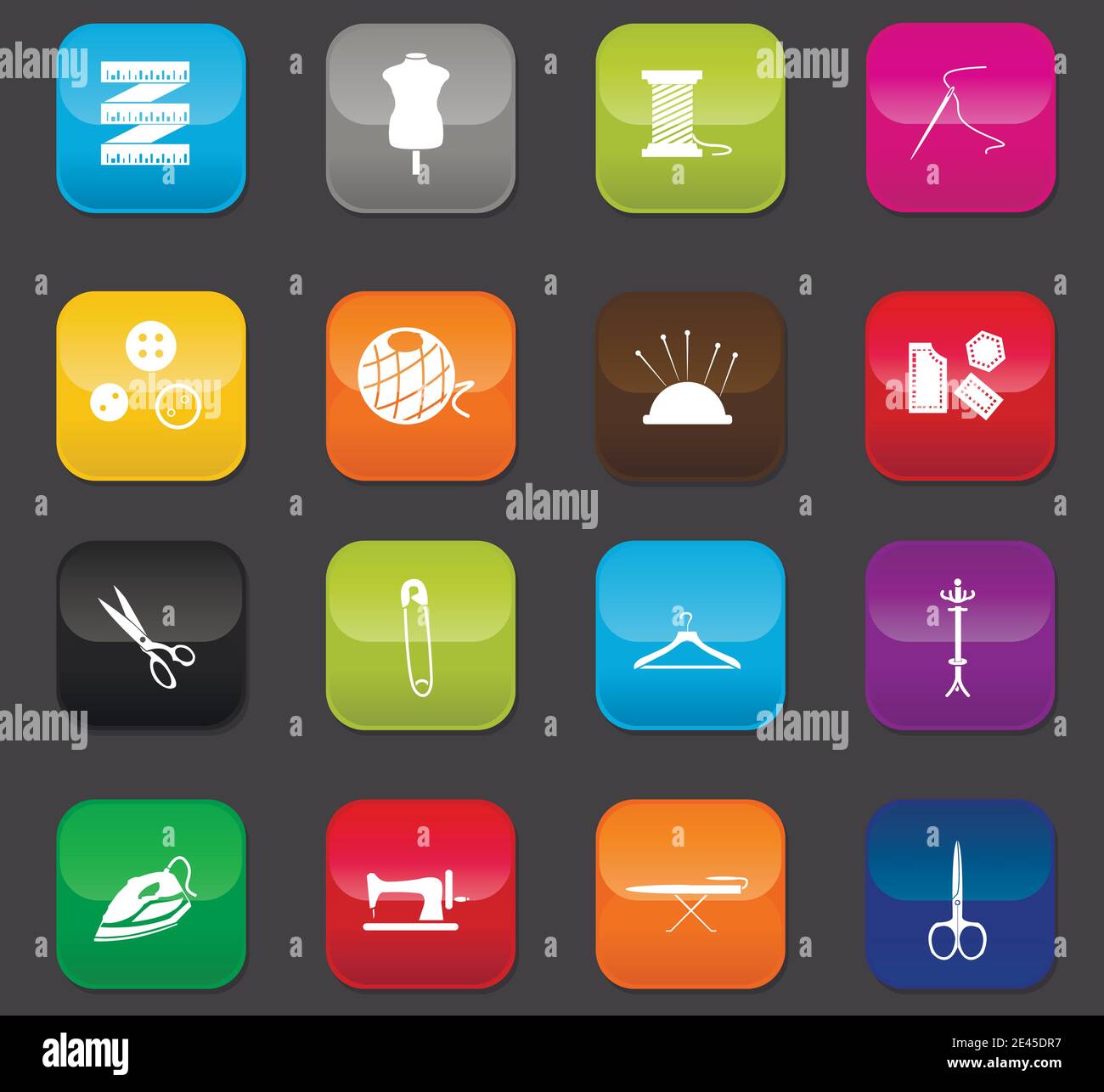 tailoring vector icons Stock Vector Image & Art - Alamy