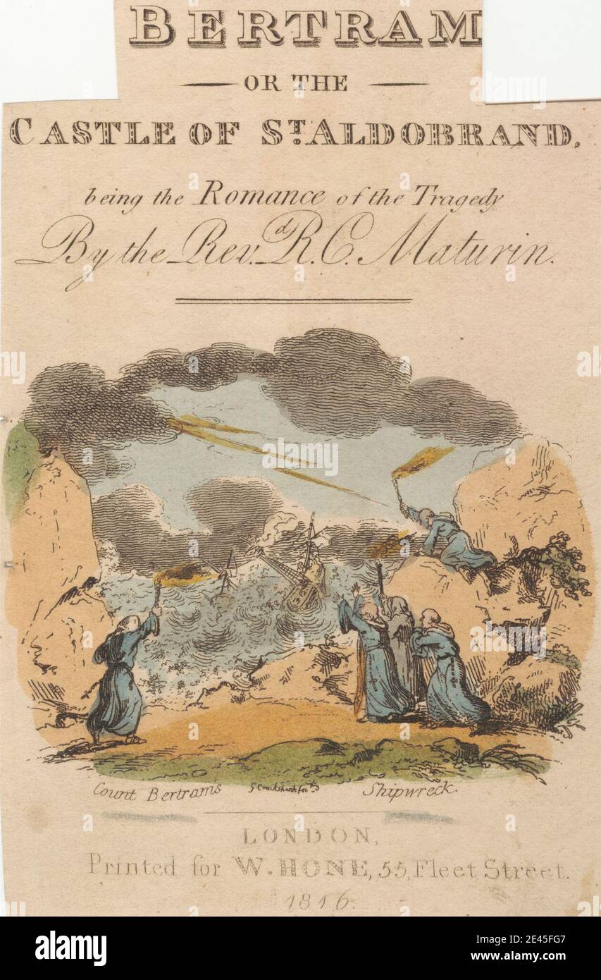 Print made by George Cruikshank, 1792â€“1878, British, Count Bertram's ...