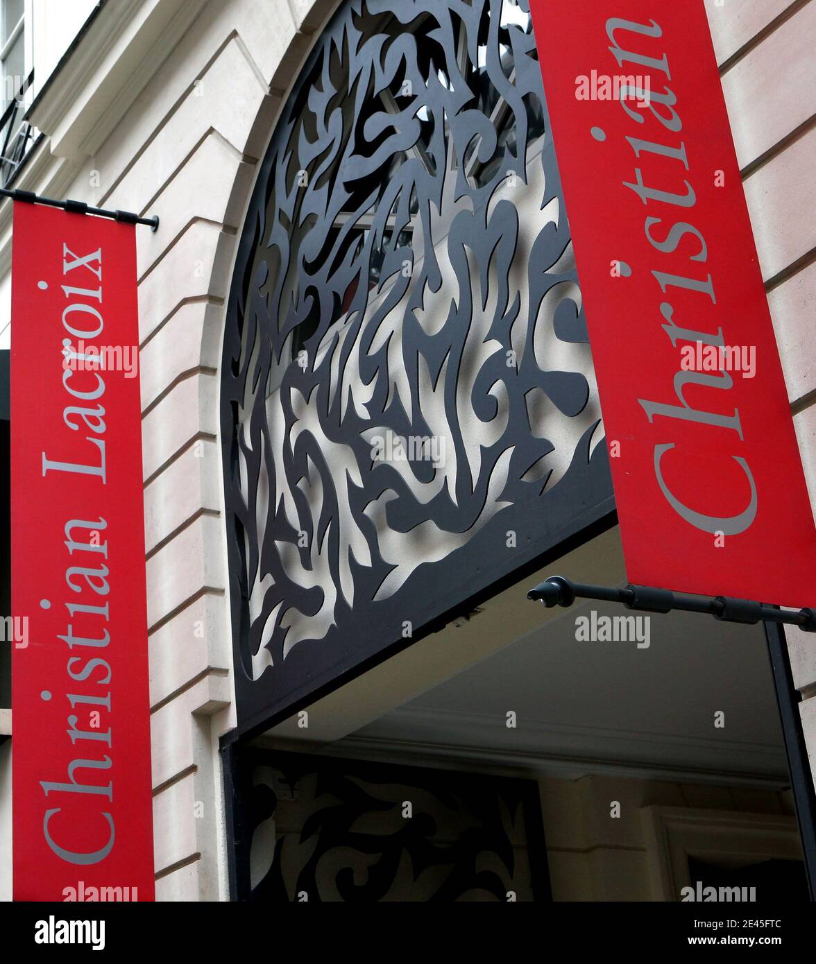 Illustration of the Christian Lacroix' store in Paris, France on May 28 ...