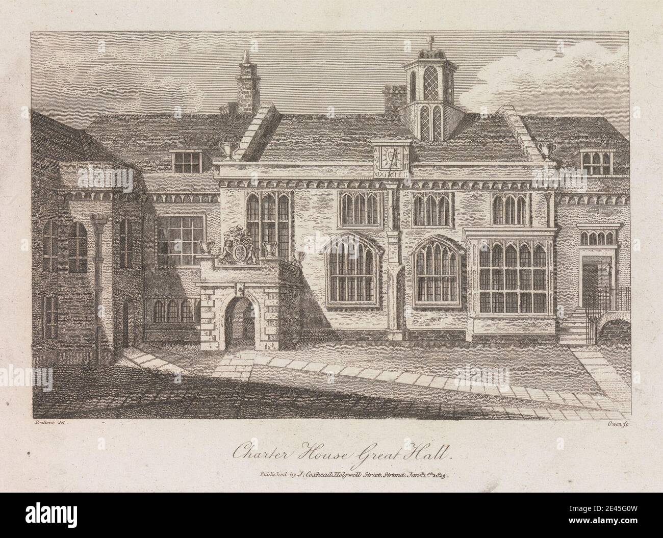 Edward Pryce Owen, 1788â€“1863, British, Charter House, Great Hall ...