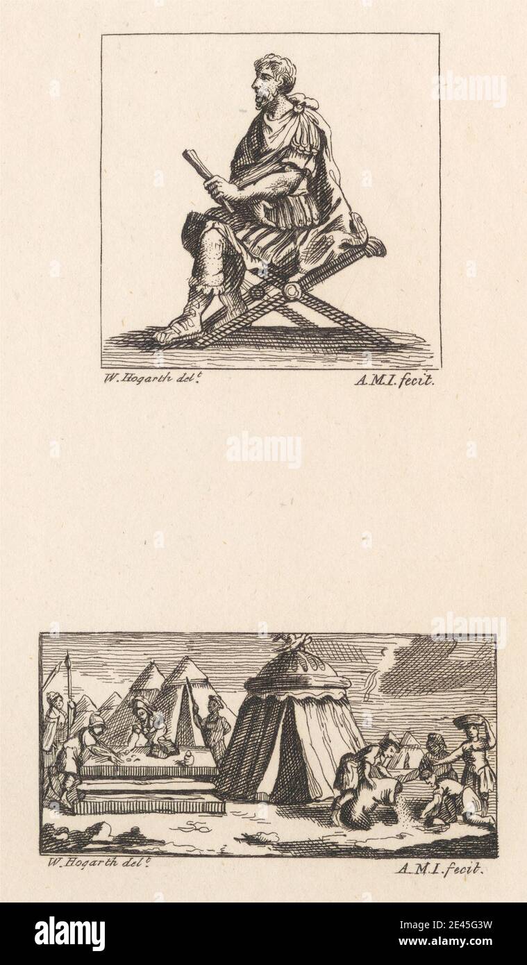 Print made by A. M. Ireland, active before 1801, Plate 1, A Seated ...