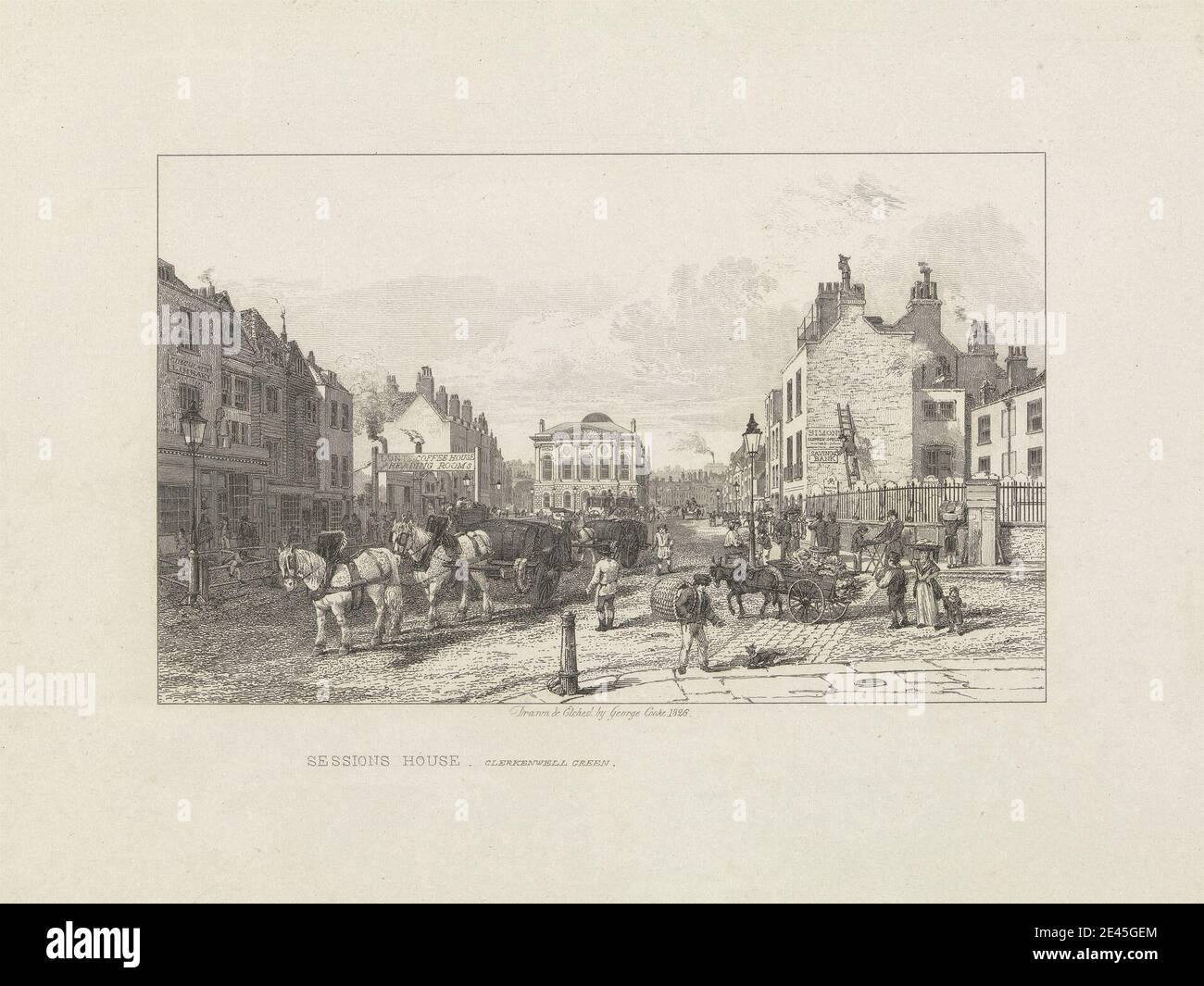 George Cooke, 1781â€“1834, British, Sessions House Clerkenwell Green ...