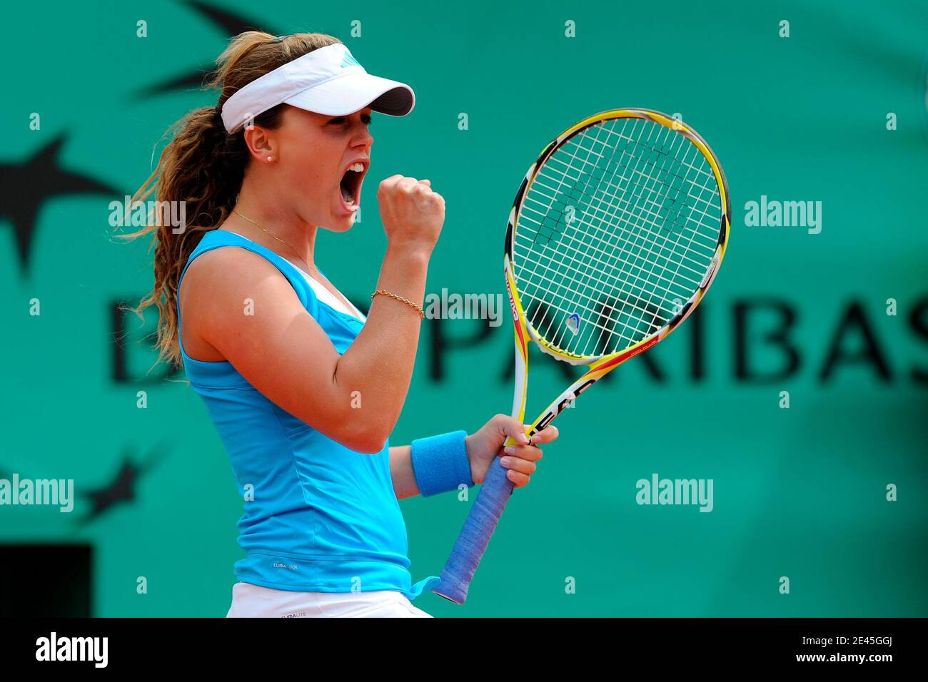 Michelle Larcher de Brito (Portugal) losing her third round game at the ...