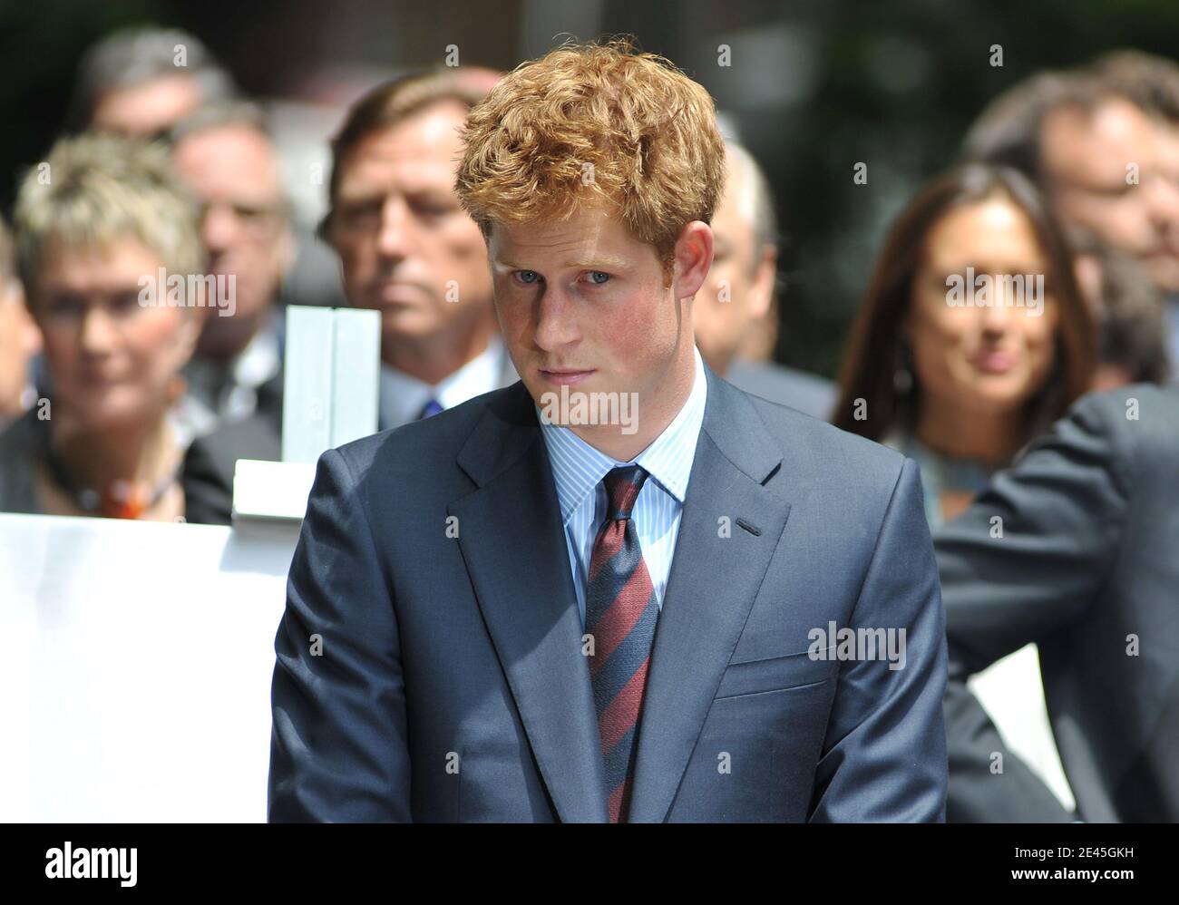 Prince Harry arrives for an official naming of the British Garden at ...