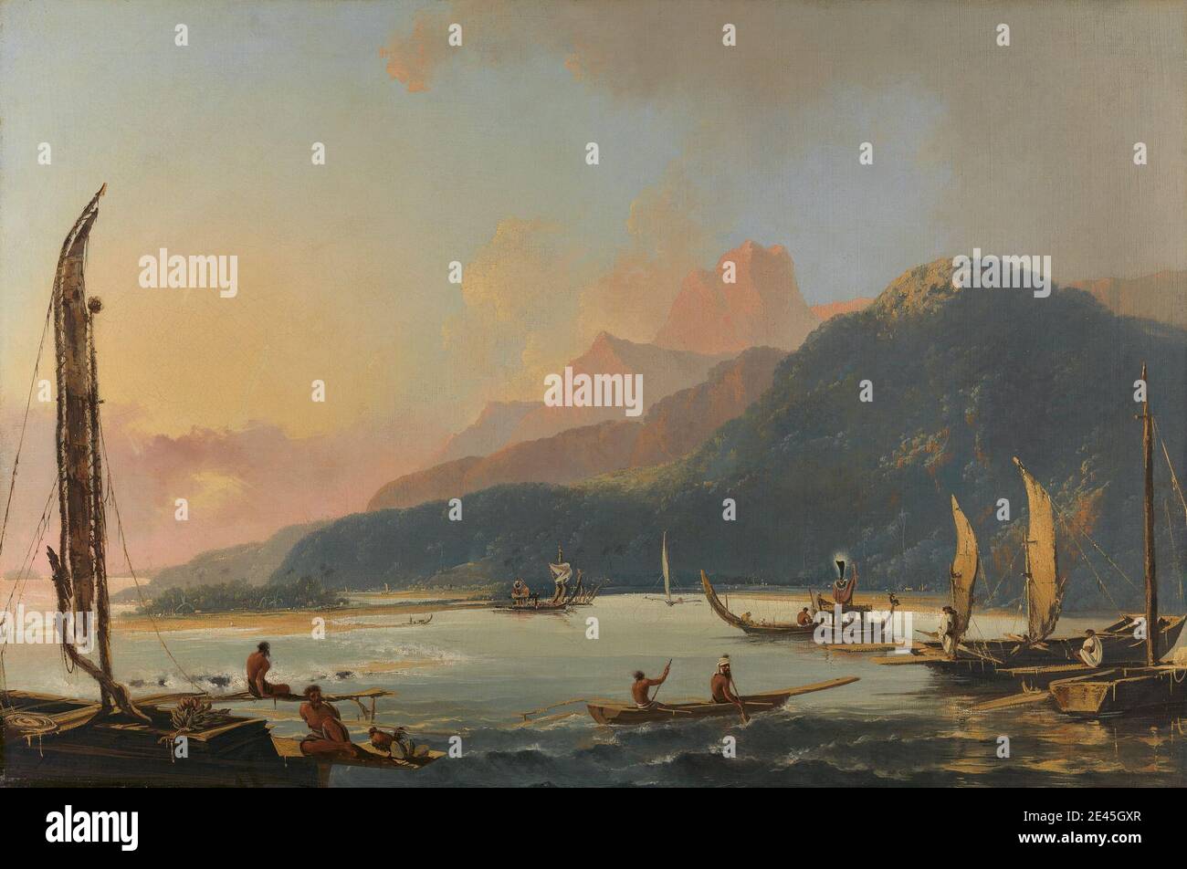 William Hodges, 1744â€“1797, British, A View of Matavai Bay in the ...