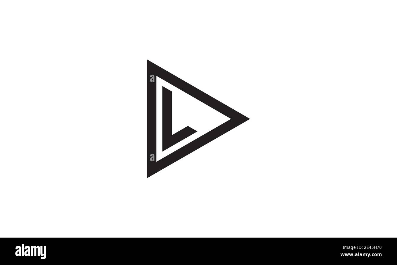 triangle DL or LD logo symbol icon vector graphic design Stock Vector ...